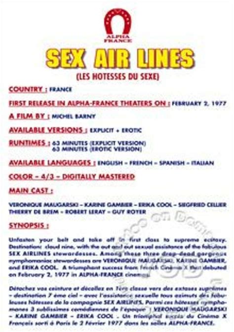 Watch Sex Air Lines French Language With 9 Scenes Online Now At Freeones
