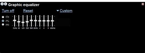 Windows Media Player 12 Equalizer Presets And Custom Settings