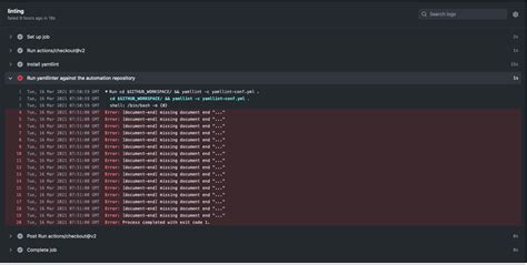 Errors From Actios Are Now Shown · Issue 850 · Actionsstarter Workflows · Github