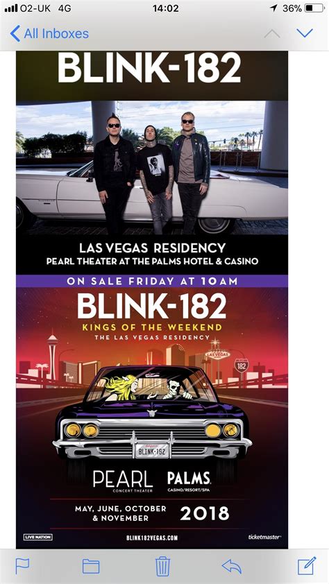 Blink 182 Vegas Residency R Blink182