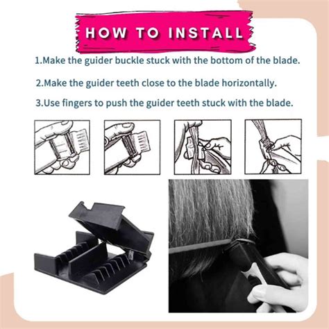 XZYYR Perfectly Trim Off Hair Split Ends With Positioning Comb Attachment Clipper Tool Barber