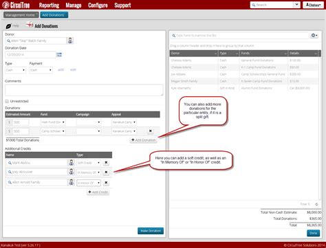 How Do I Add Multiple Donations Circuitree Supportcircuitree Support