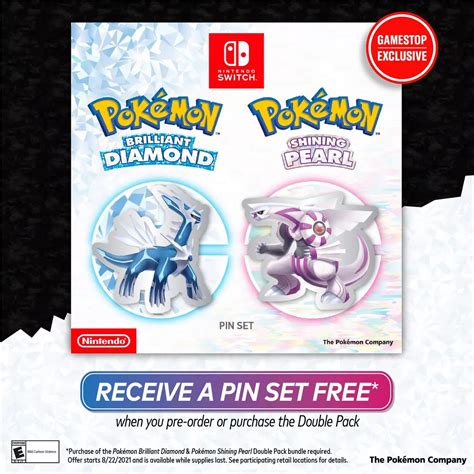 Pokemon Brilliant Diamondshining Pearl Pack Gamestop Pre Order Bonus