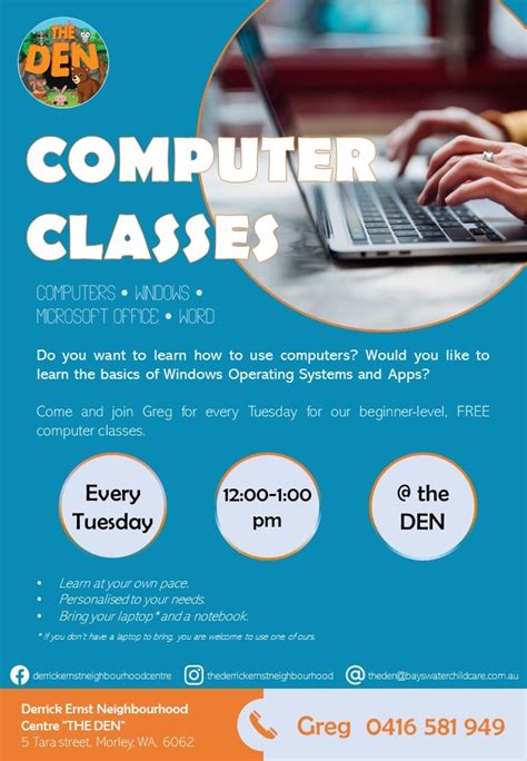 Free Computer Classes January 31 2024 Buggybuddys Guide To Perth