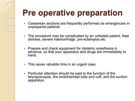 Anaesthesia For Lscs