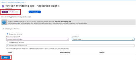 Add Application Insights To Existing Azure Function App From Azure Portal DotNetMirror