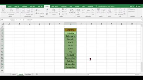 create month wise sheet in excel youtube