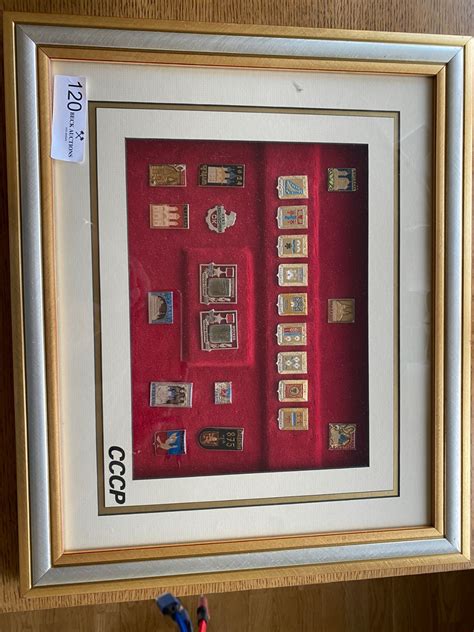 Cccp Pin Collection 19 X 16 Beck Auctions Inc