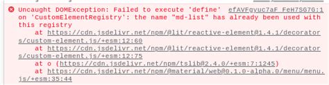 Issue With Menu Component Using Cdn · Issue 3655 · Material Components