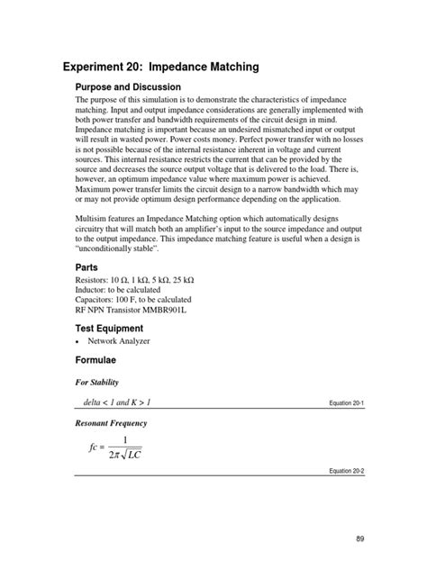 understanding rf experiment 20 pdf electronic circuits amplifier