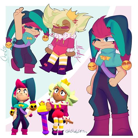 Mandy X Chester Brawl Stars Dibujos Dibujos Kawaii Ar