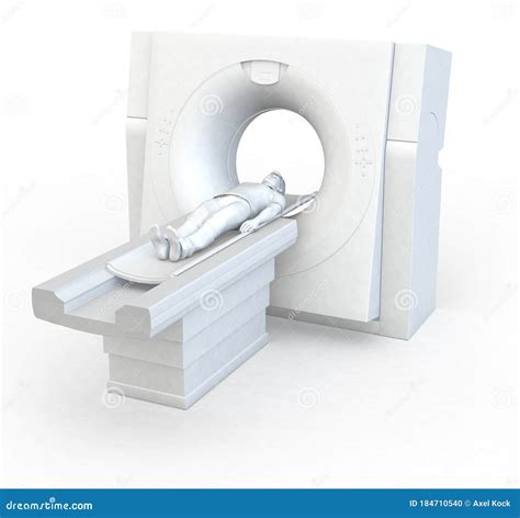 Ct Computer Tomography Ct Scan Medically 3d Illustration On White