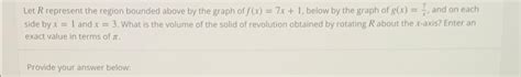 Solved Let R ﻿represent The Region Bounded Above By The