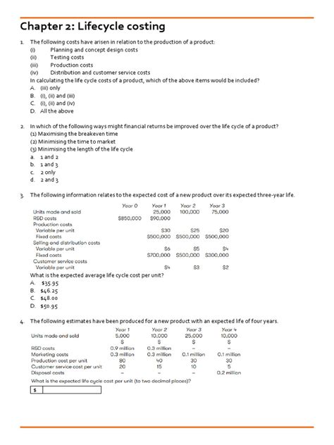 Lifecycle Costing Pdf Product Lifecycle Business