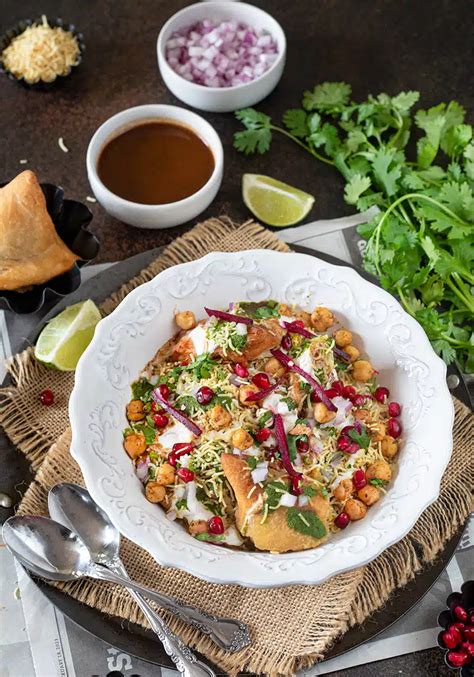Samosa Chaat Recipe Step By Step Video Ruchiskitchen