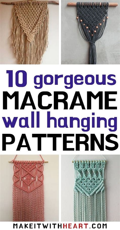 10 Gorgeous Macrame Wall Hanging Patterns