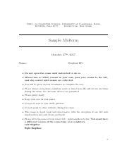 SampleMidterm Pdf Dept Of Computer Science University Of California
