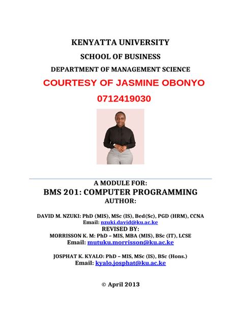 Bms 201 Module 1 1 2 Pdf Computer Programming C