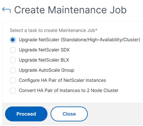 Use Jobs To Upgrade Netscaler Instances Configuration Jobs And Templates