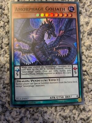 Goliath Amorphage Figa Fr057 Carte Yu Gi Oh Cartes à Lunité