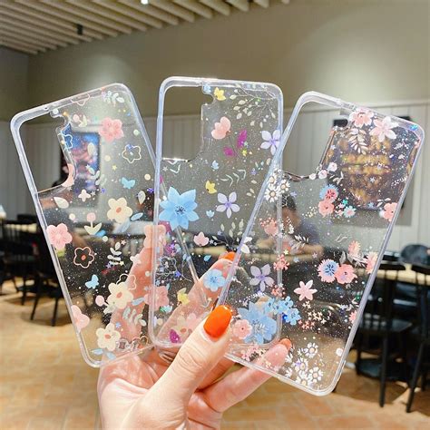 For Samsung Galaxy S21 Ultra 5g Fresh Small Floral Epoxy Tpu Phone Case