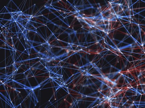 Abstract Network Of Lines And Dots Illustration Stock Image F021 4423 Science Photo Library
