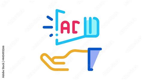 Loudspeaker Hand Icon Animation Color Loudspeaker Hand Animated Icon Loudspeaker Hand Icon Animation Color Loudspeaker Hand Animated Icon