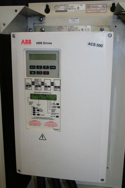 VFD Hp ABB Variable Frequency Drive W Option Pack VFD Bypass ACS