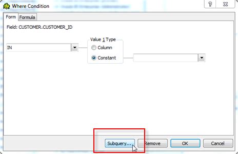 Add Subqueries