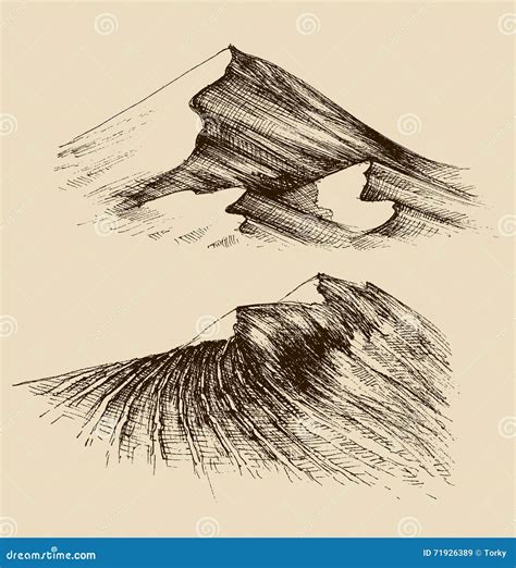 Sand Dune Drawing