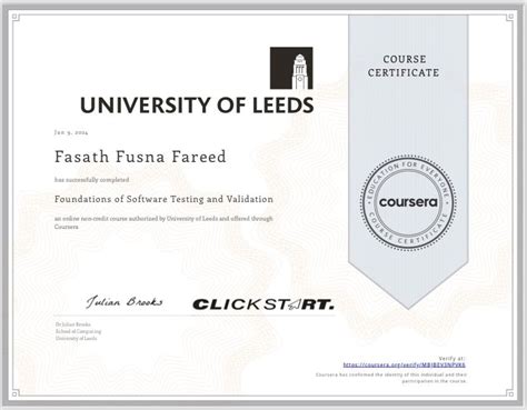 Fasath Fusna Fareed On Linkedin I Have Successfully Completed Foundation Of Software Testing And