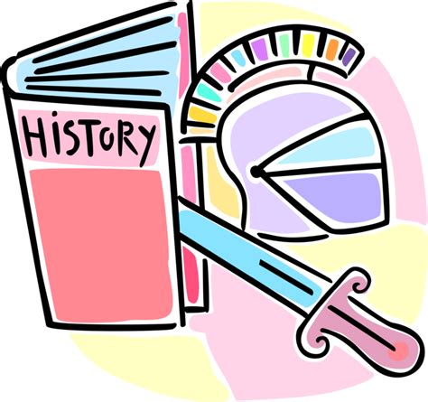 Vector Illustration Of School History Class Textbook School Clip Art
