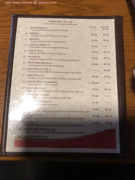 Online Menu Of Java Noodles Restaurant Austin Texas 78741 Zmenu