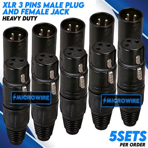 Premium 10m 3 Pins Male Xlr Plug To 3 Pins Female Xlr Plug Cable Stereo