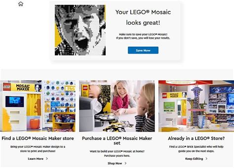 Lego Mosaic Maker Now Available Online