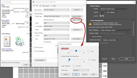 Digital Negative Printer Settings