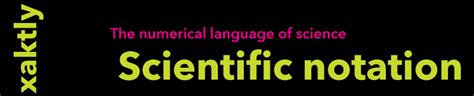 scientific notation