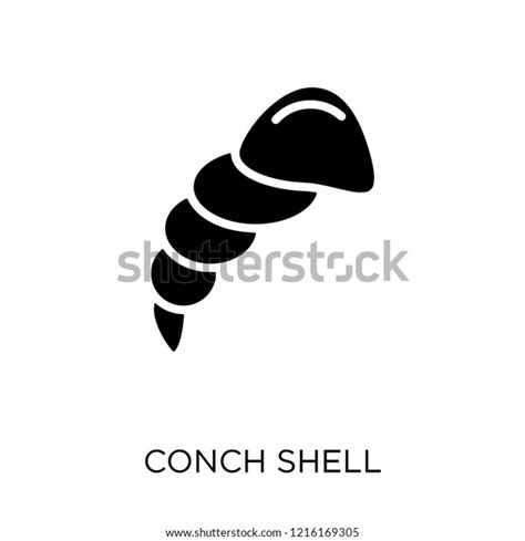 Conch Shell Icon Conch Shell Symbol Stock Vector Royalty Free