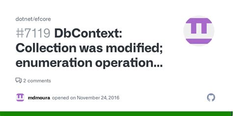 Dbcontext Collection Was Modified Enumeration Operation May Not