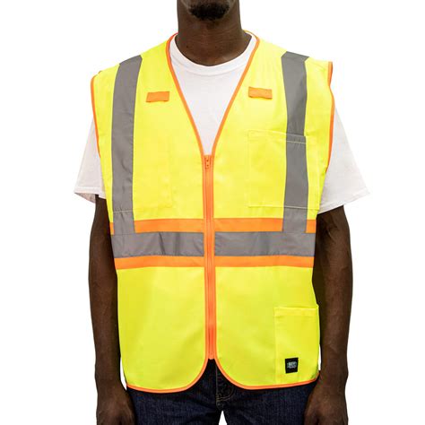 Ansi Ii Class 2 Solid Safety Vest Key Apparel