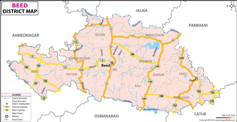 Beed District Map