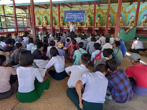 တောင်တွင်းကြီးမြို့နယ်အတွင်းရှိ ကျေးရွာများသို့ ကွင်းဆင်း၍ ပန်းခင