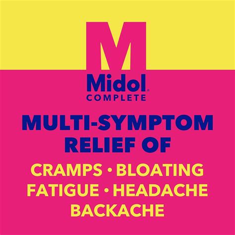 Midol Menstrual Maximum Strength Caplets Fast Relief For Menstrual