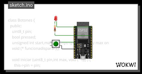 Class Boton Interrupcion Wokwi ESP32 STM32 Arduino Simulator