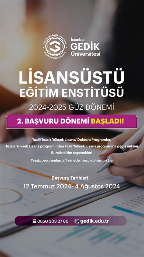 Yüksek Lisans Ve Doktora Programlarımız Için Başvuru Dönemimiz Başladı 58 Program Ile Sizlere