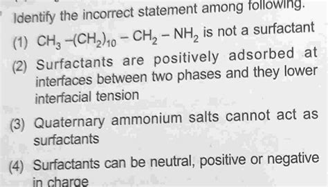 [answered] Identify The Incorrect Statement Among Following 1 Ch Ch 10