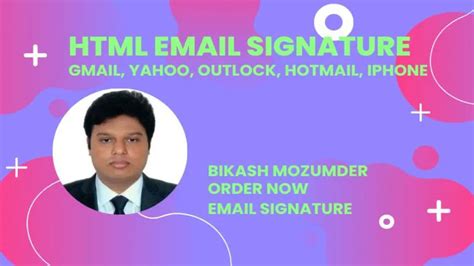 Bikash M I Will Create Clickable Html Email Signature For Outlook