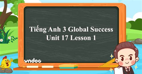 Tiếng Anh lớp 3 Global Success Unit 17 Lesson 1 Unit 17 lớp 3 Lesson