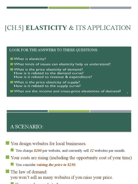 Ppt Ch5 Elasticity And Its Application Pdf Elasticity Economics Demand