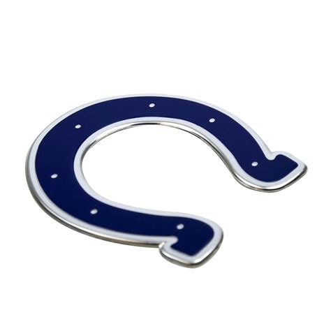 Colts Color Auto Emblem Pro Football Hall Of Fame